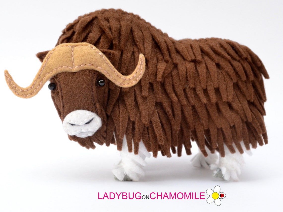 MUSK OX Felt Toy Ornament - Etsy