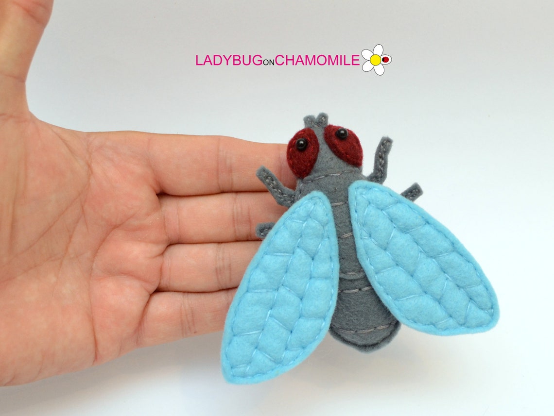 FLY (INSECT) Felt Toy, Ornament, Magnet - Etsy