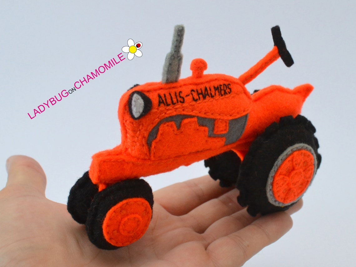 Felt TRACTOR Ornament Toy. | Etsy