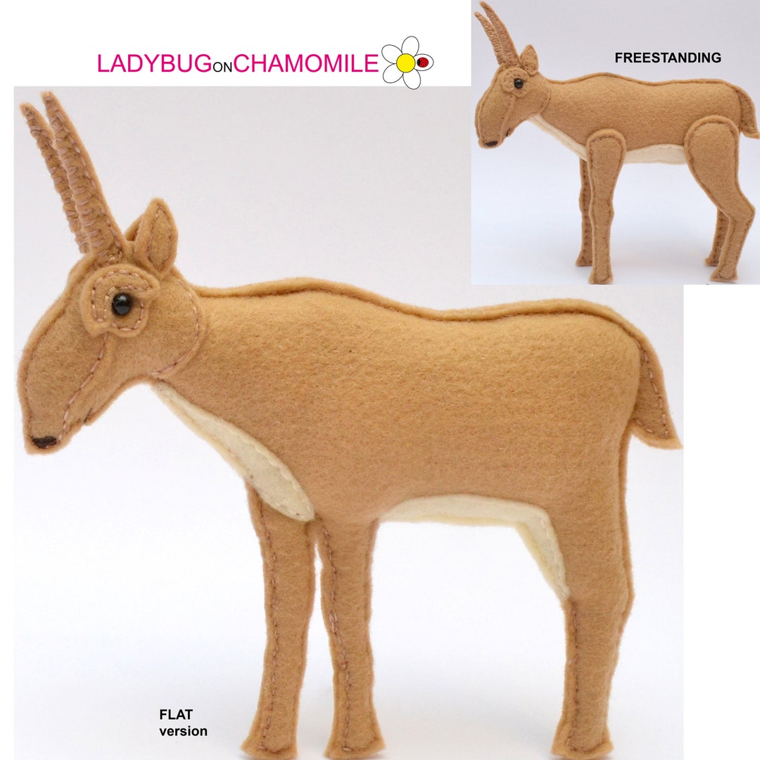 SAIGA ANTELOPE Felt Toy Ornament - Etsy