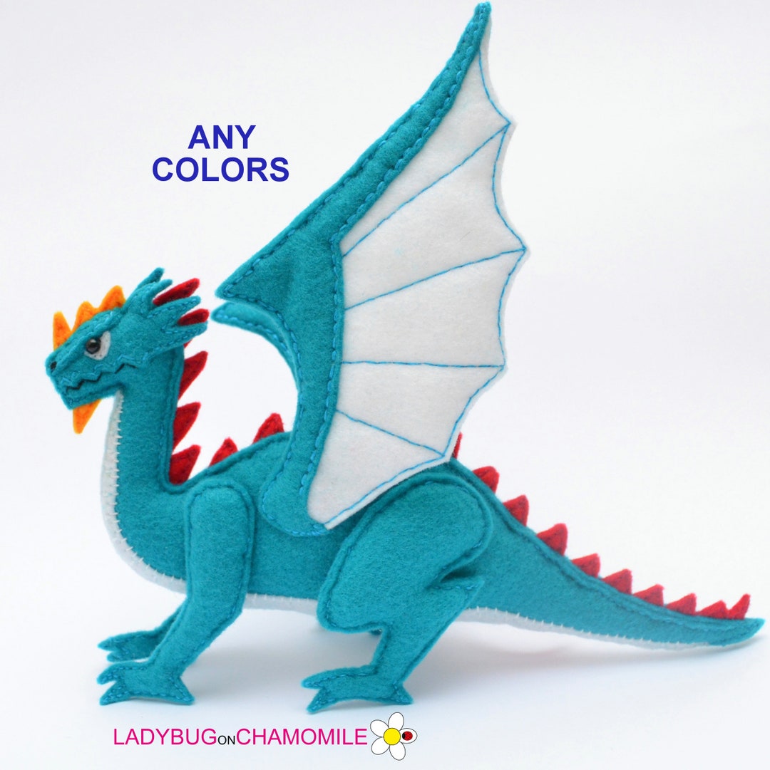 Felt DRAGON Toy, Ornament - Etsy