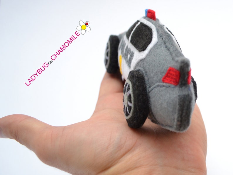 Felt POLICE CAR Toy Ornament - Etsy
