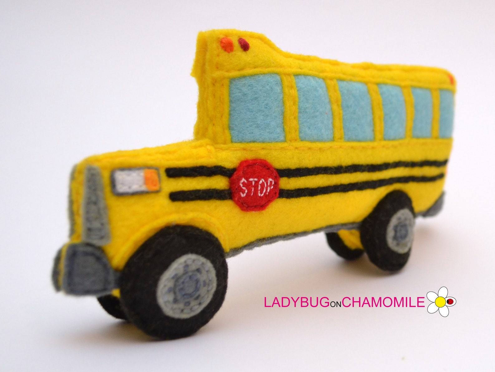 Felt SCHOOL BUS Stuffed Felt School Bus Ornament Toy. - Etsy