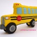 Felt SCHOOL BUS, Stuffed Felt School Bus Ornament, Toy. - Etsy