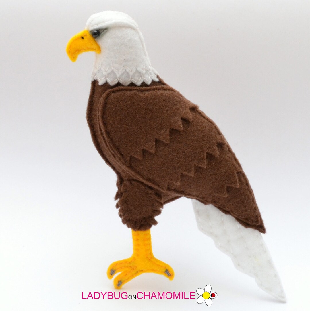 BALD EAGLE Felt Toy, Ornament, Magnet - Etsy