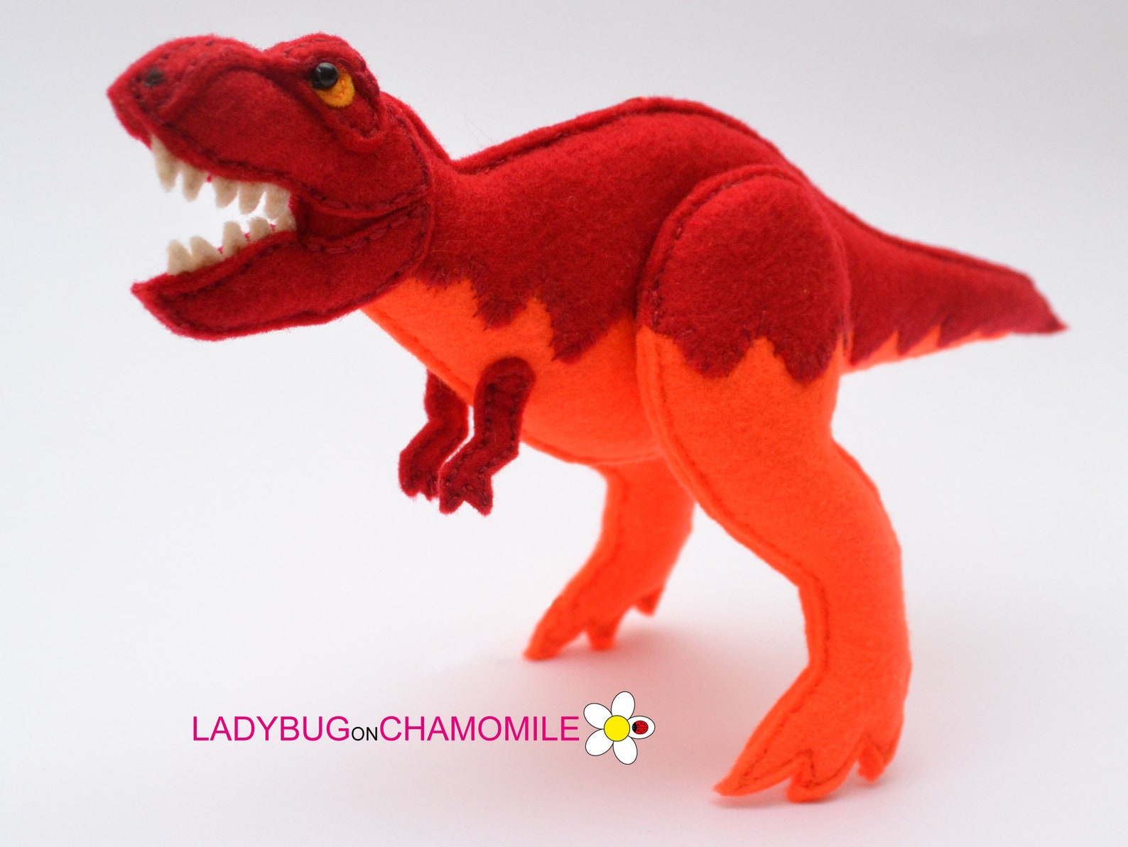Felt T-REX (TYRANNOSAURUS) Dinosaur Ornament, Toy - Etsy