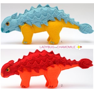 ANKYLOSAURUS DINOSAUR Felt Toy, Ornament - Etsy