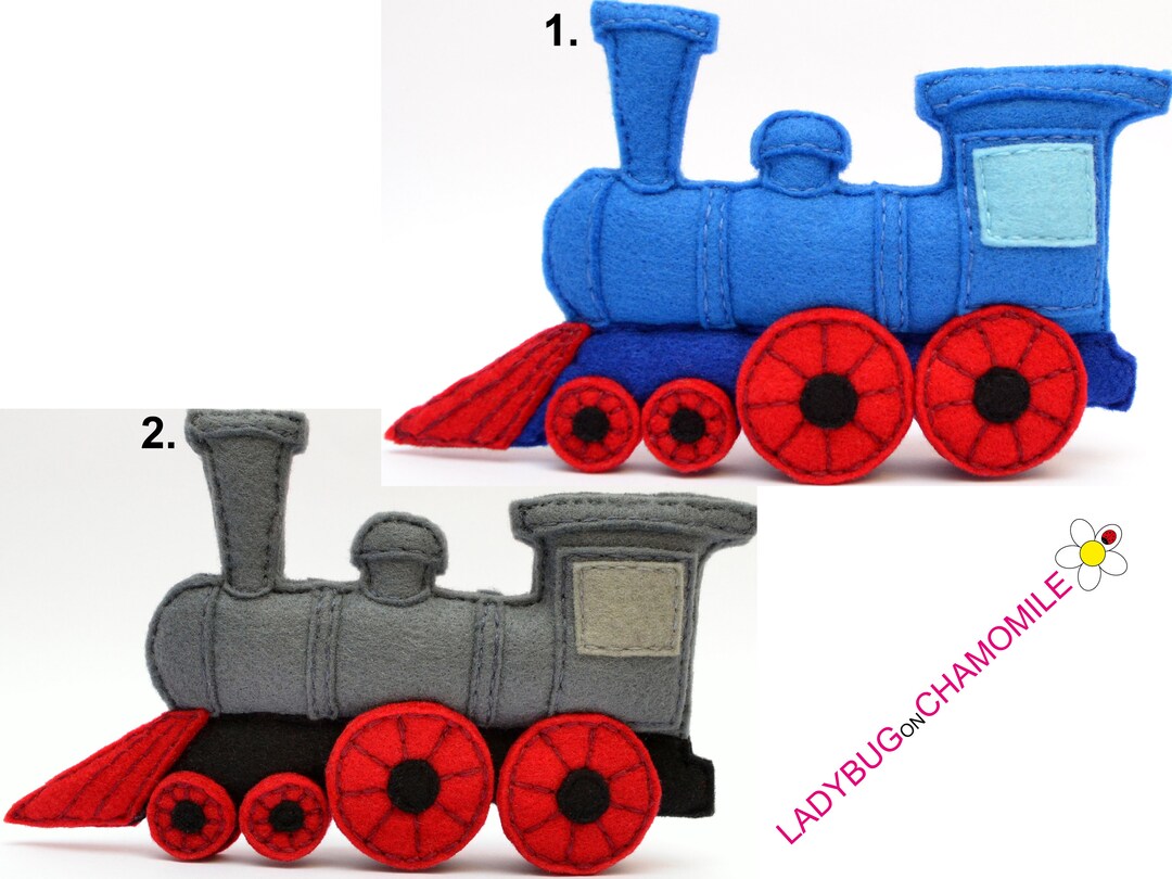 Felt TRAIN LOCOMOTIVE Ornament Toy - Etsy