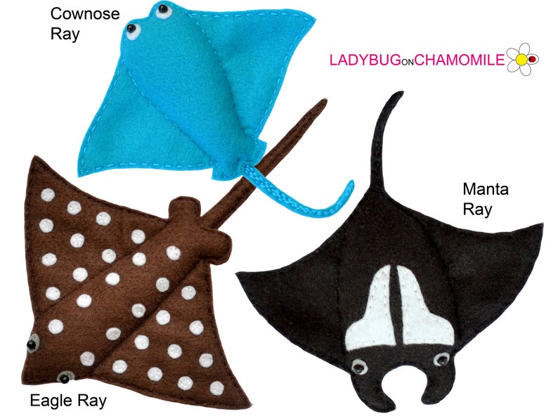 Eagle RAY MANTA RAY Cownose Ray Felt Toy Ornament Magnet - Etsy