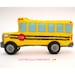 Felt SCHOOL BUS, Stuffed Felt School Bus Ornament, Toy. - Etsy