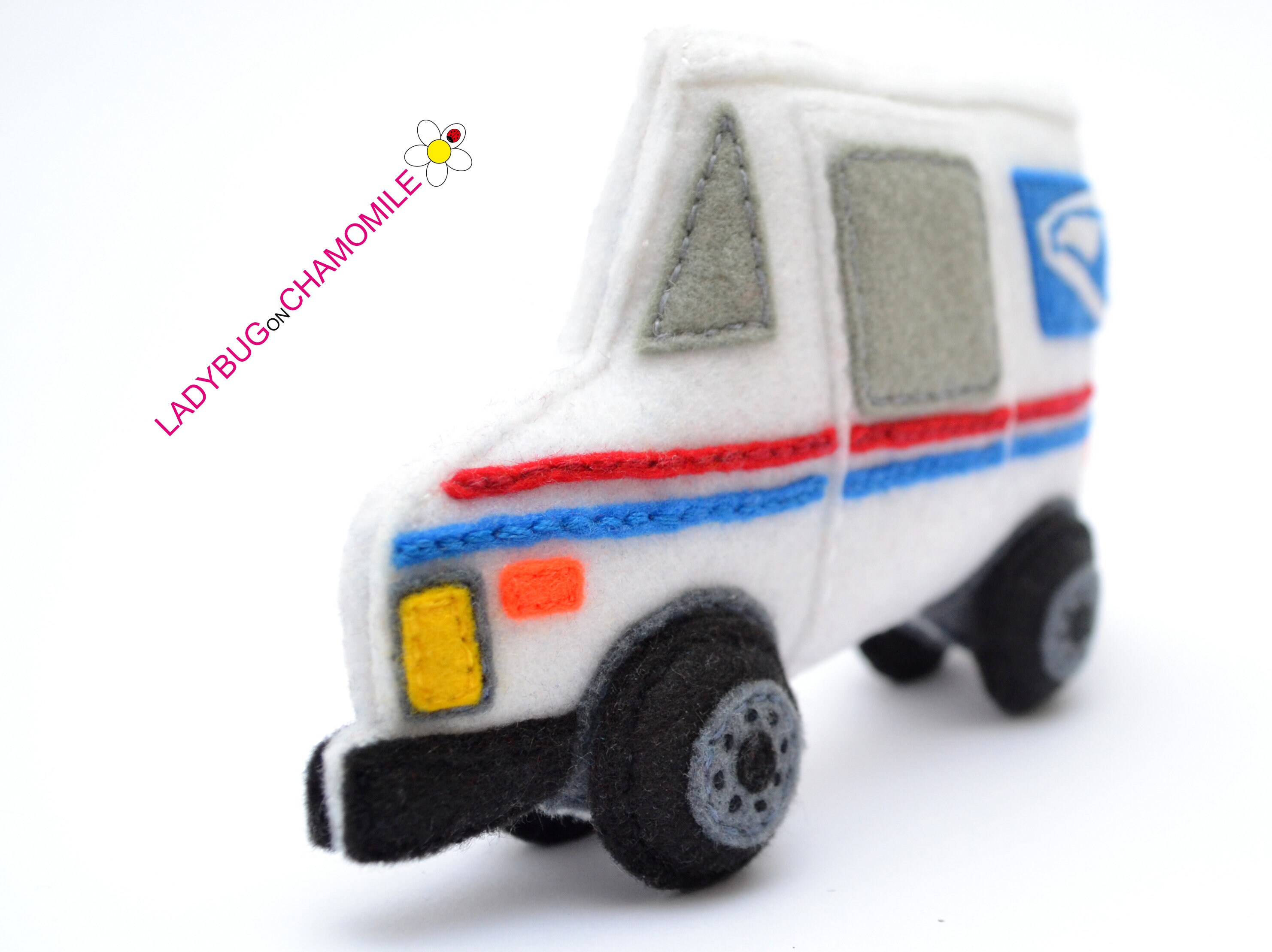 Toys Robots & Machines Toy. Felt USPS MAIL TRUCK Ornament etna.com.pe
