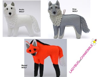 Felt Wolf - Etsy