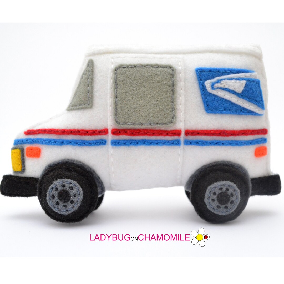 Felt USPS MAIL TRUCK Ornament, Toy. - Etsy