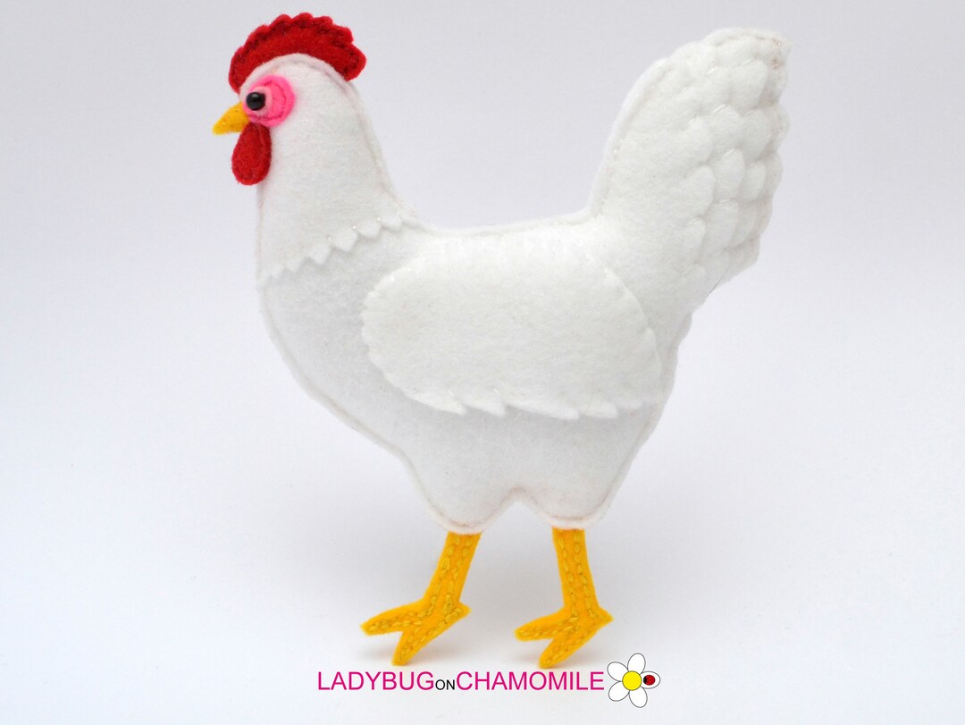 CHICKEN (HEN) Felt Toy, Ornament, Magnet - Etsy