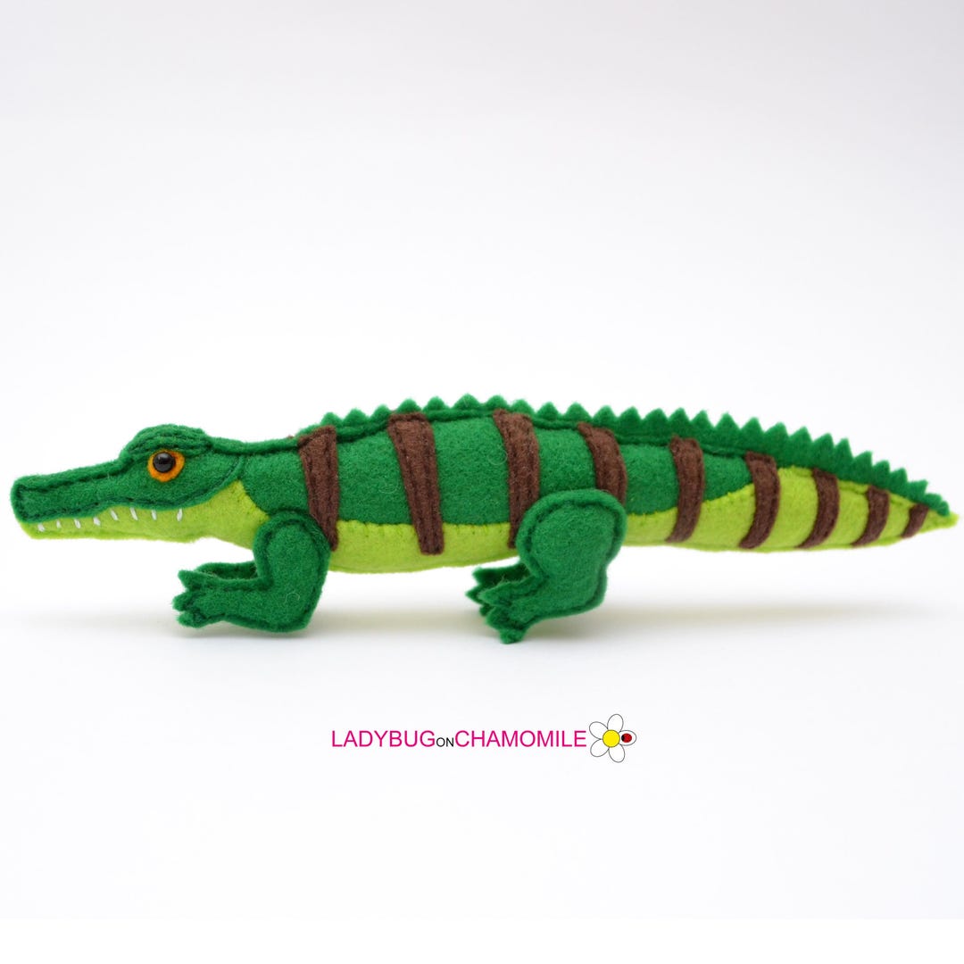 CAIMAN CROCODILE Felt Toy, Ornament, Magnet - Etsy
