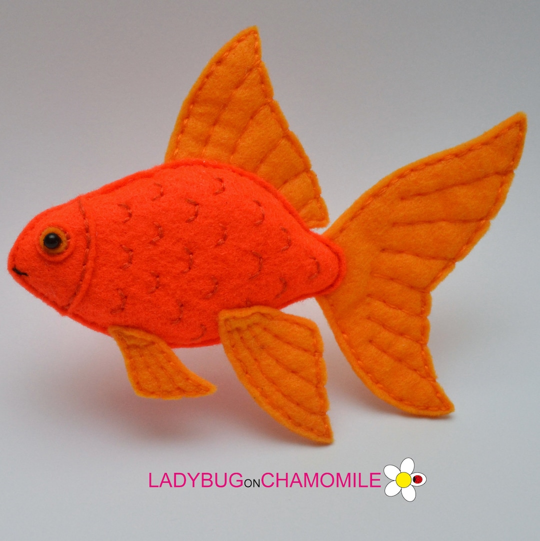 GOLDFISH Felt Toy, Ornament, Magnet - Etsy