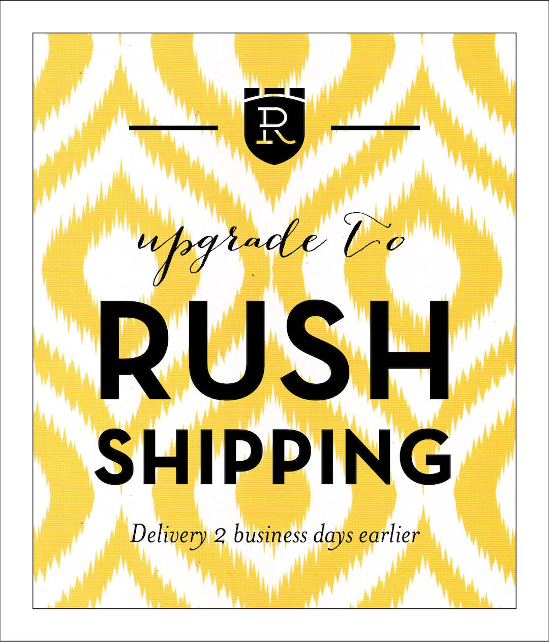 RUSH Shipping Upgrade: Rubber Stamp Order (continental US Only) - Etsy