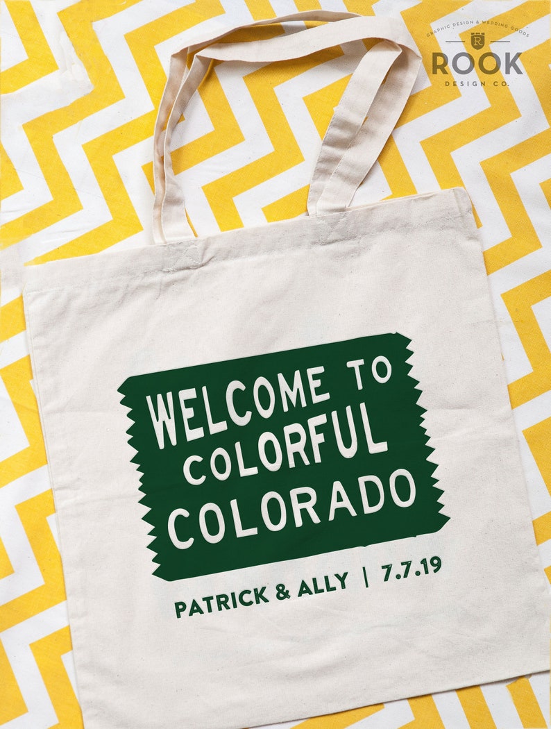 Colorful Colorado Tote Bag Colorado Road Sign Colorado | Etsy