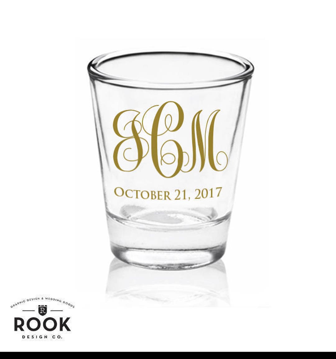 Traditional Monogram Shot Glass, Script Shot Glass, Wedding Shot Glass ...