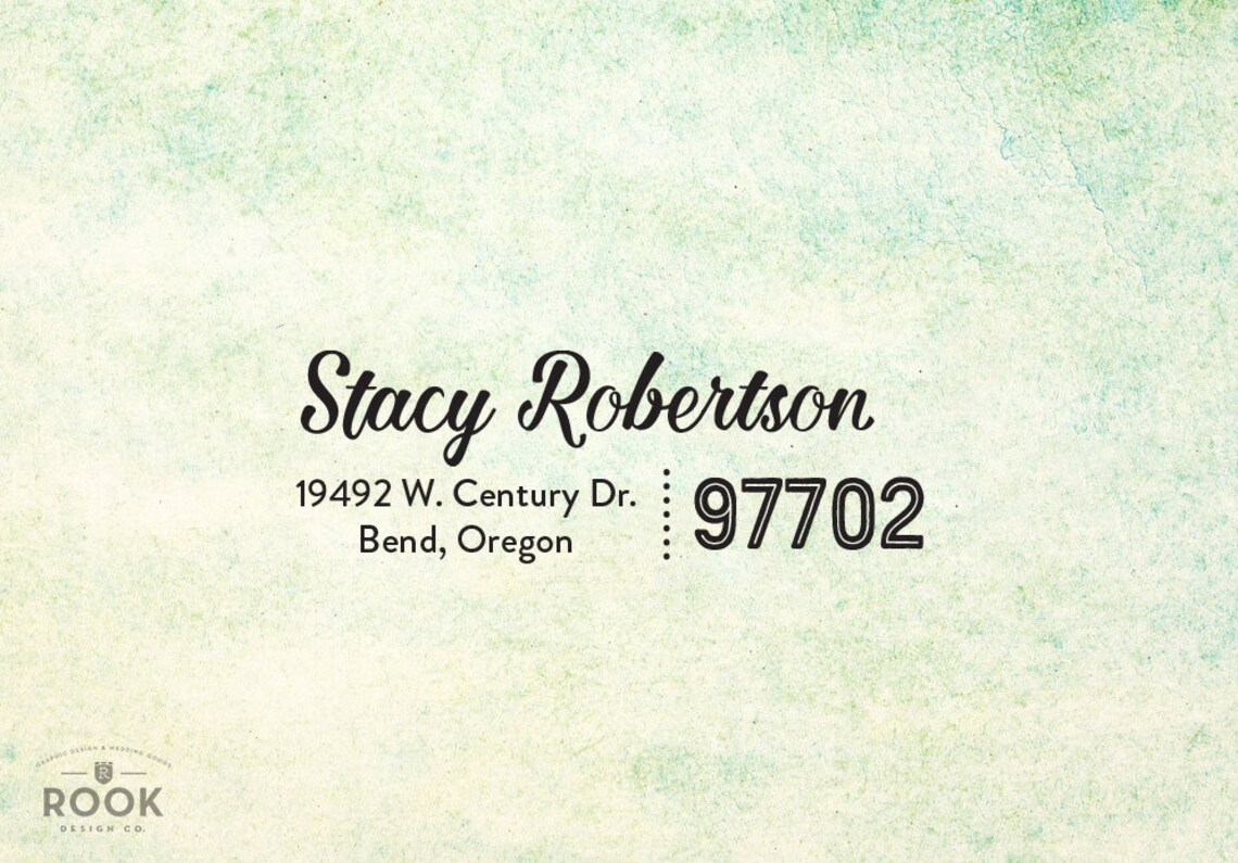 Script Font Address Stamp New Homeowner Gift Just Moved - Etsy