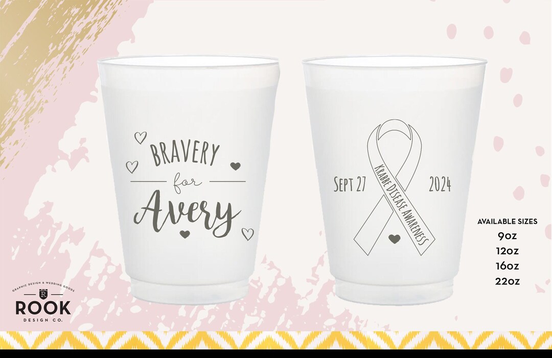 Fundraising Event Branded Cups, Memorial Event, Awareness Giveaway ...