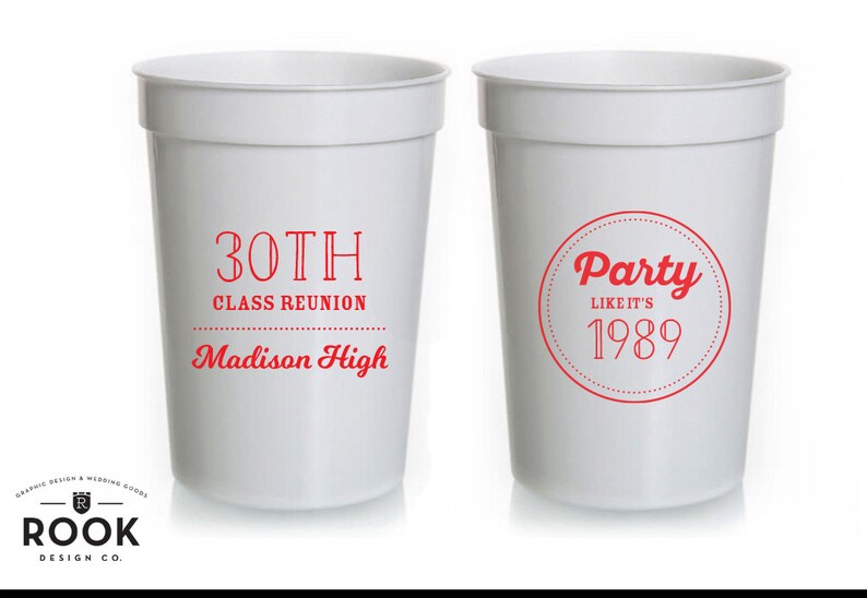 Party Like Its 1980s Reunion Cup Class Reunion Keepsake - Etsy