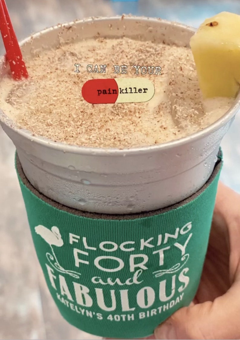 Flocking 40 and Fabulous Flamingo Bday 40th Party Favor - Etsy