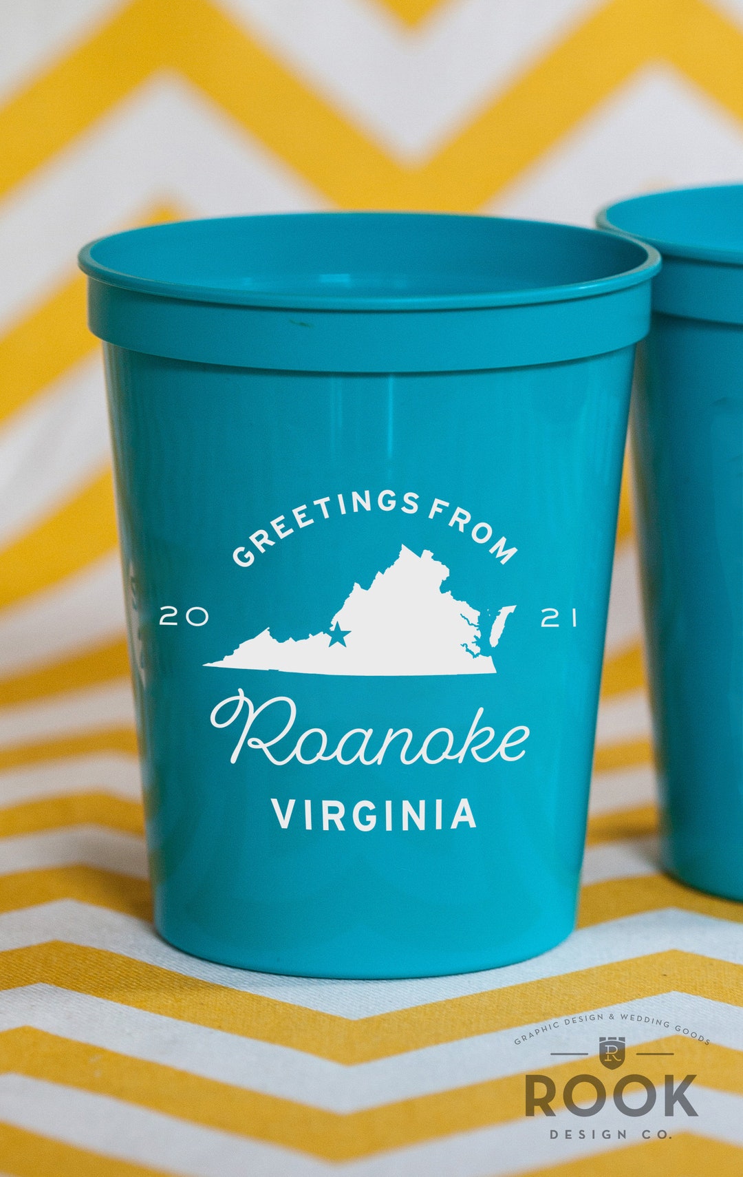 Greetings From State Plastic Cups, Party Stadium Cups, Destination Cups ...