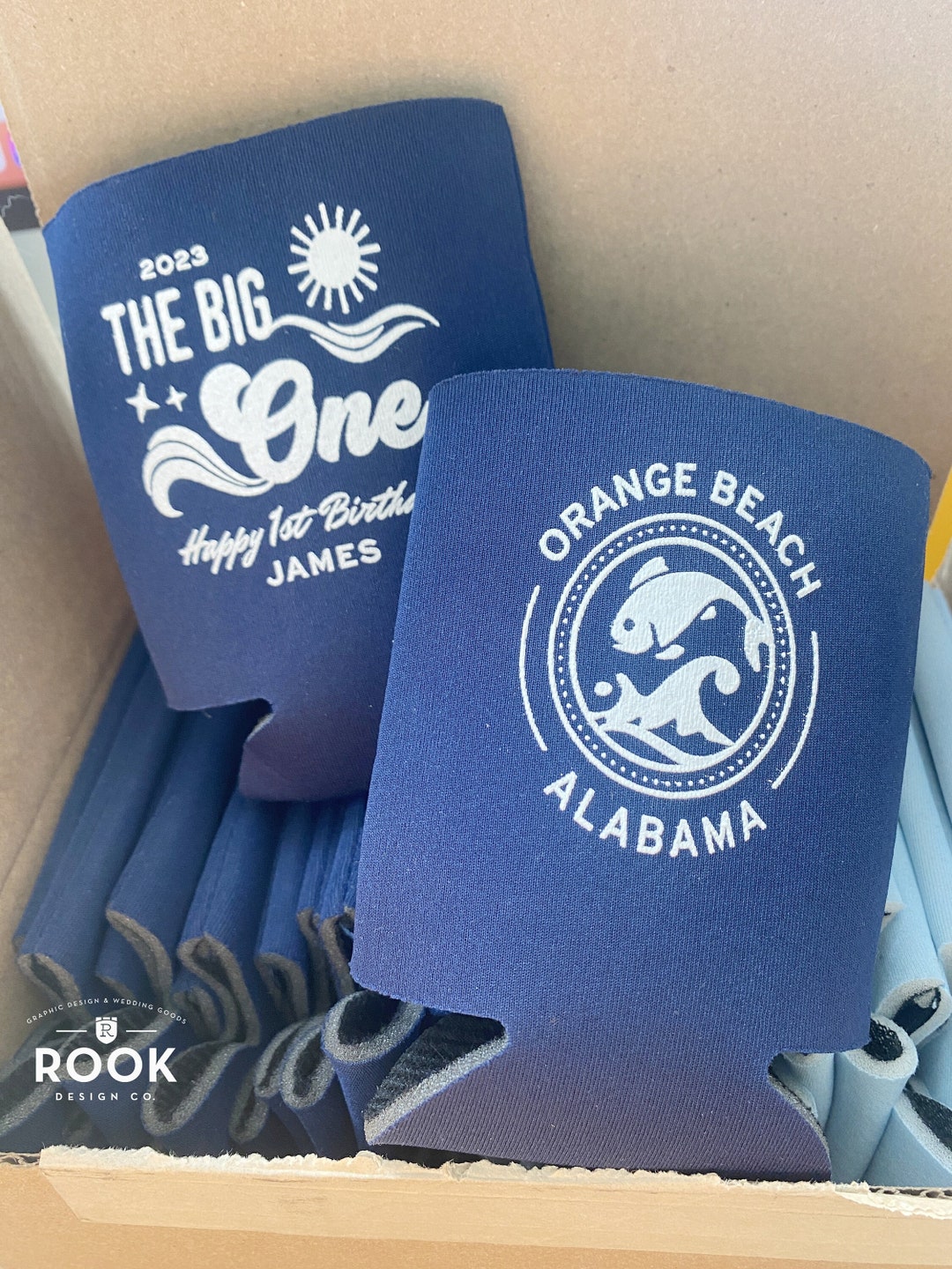 Ocean Wave 1st Birthday Can Coolers: Personalized Party Favors - Etsy