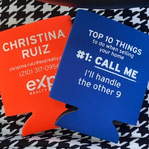 Real Estate Custom Can Cooler, Top 10 Things to Sell Your Home, Agent ...