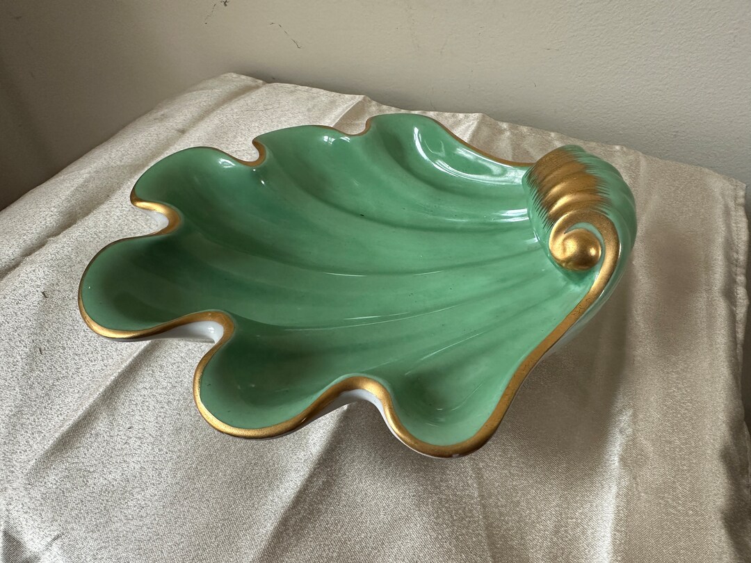 Vintage Herend Art Nouveau Shell Dish - Extremely Rare, Mint Condition ...