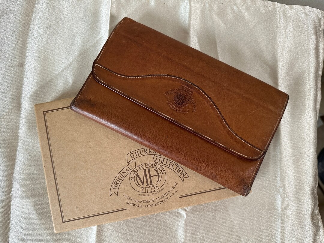 Ghurka Leather Ladies' Wallet, Trifold Clutch, Original Box - Etsy
