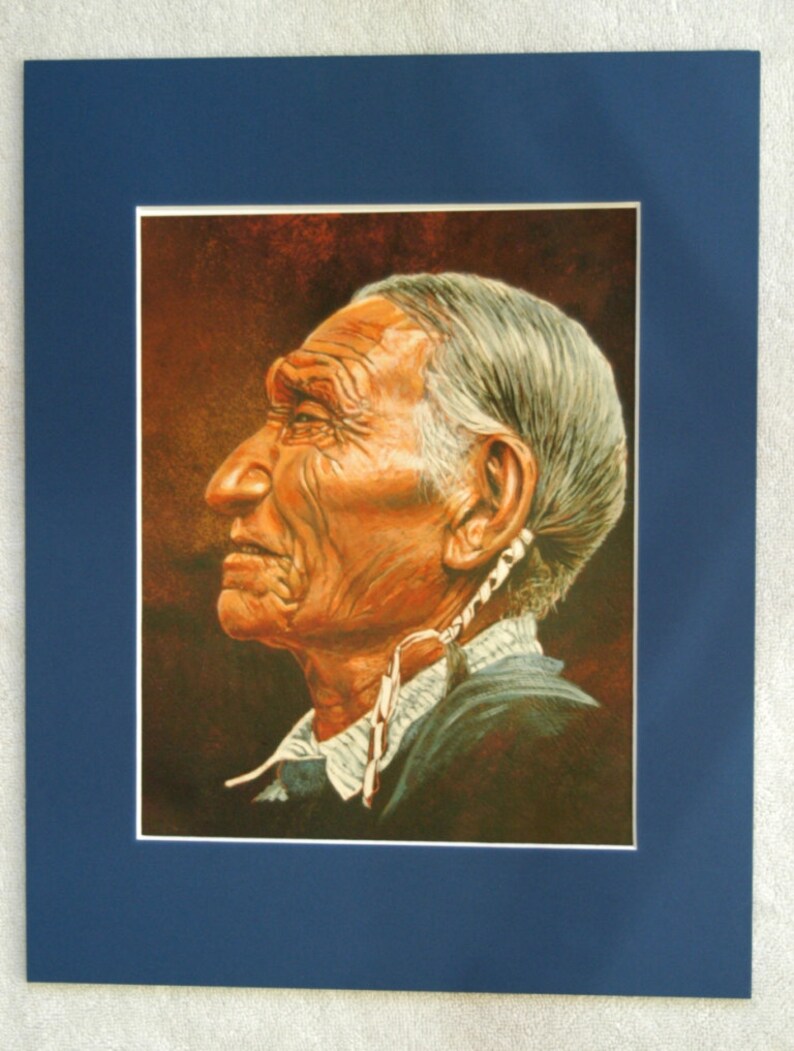 Acrylic Painting Fine Art Print CHEYENNE LEADER - Etsy