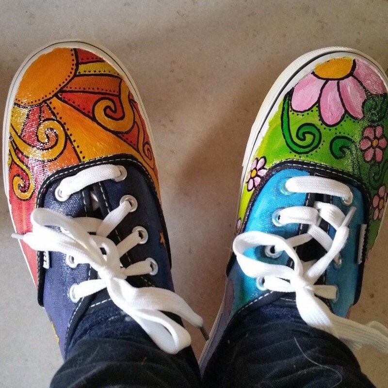 Painted Keds - Etsy