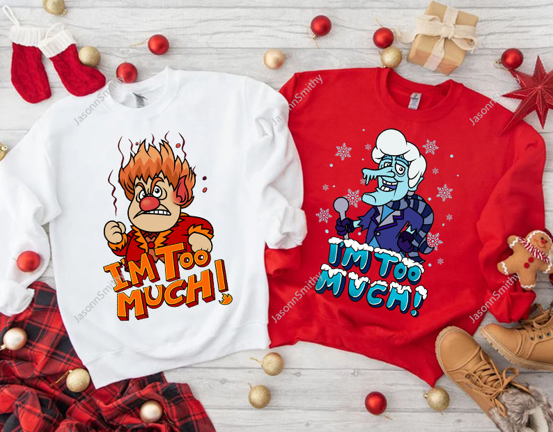 Heat And Snow Misers Sweatshirt, Miser Brothers Christmas Sweater T ...