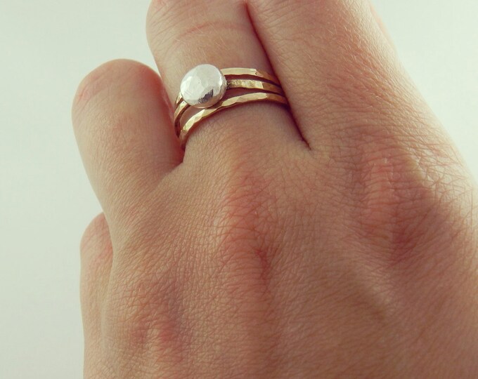 Gold Ball Ring - Etsy
