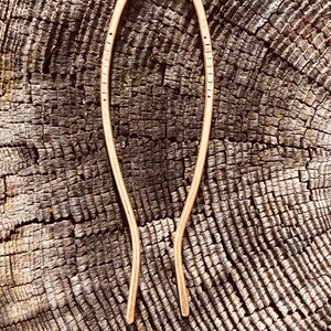 Simple Hair Fork- Simple Gold Hair Fork- Gold Hair Fork - Hammered Gold ...