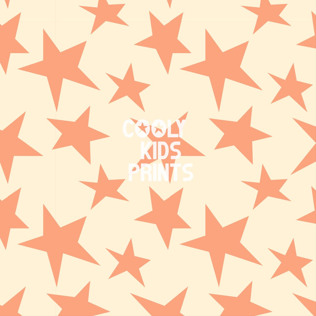 Hand-drawn Star Pattern Cream - Seamless Repeat Design for Fabric ...