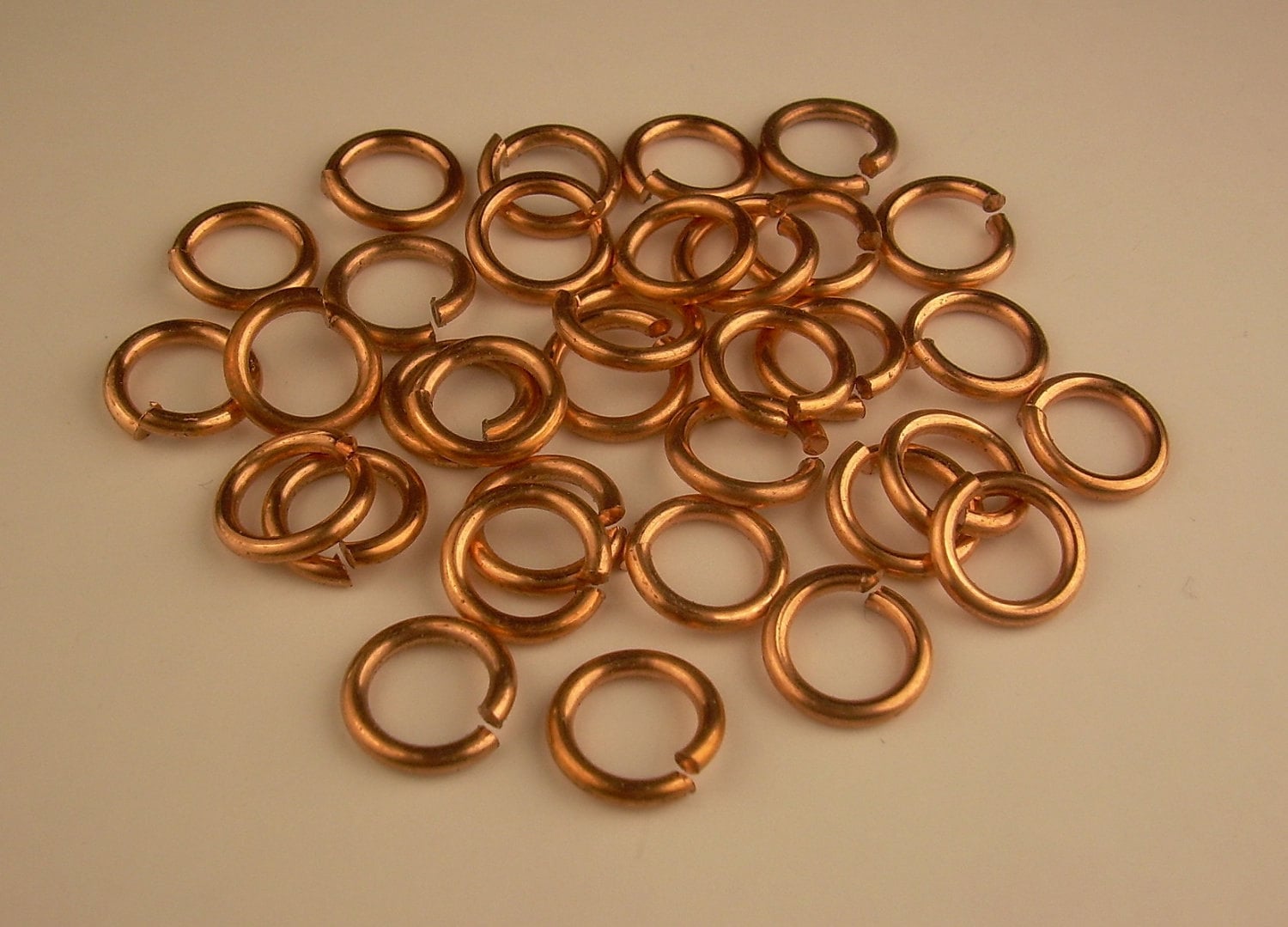 Genuine Solid Copper Jump Ring 18ga Wire 4mm 485 Pcs. 1 OZ Saw - Etsy