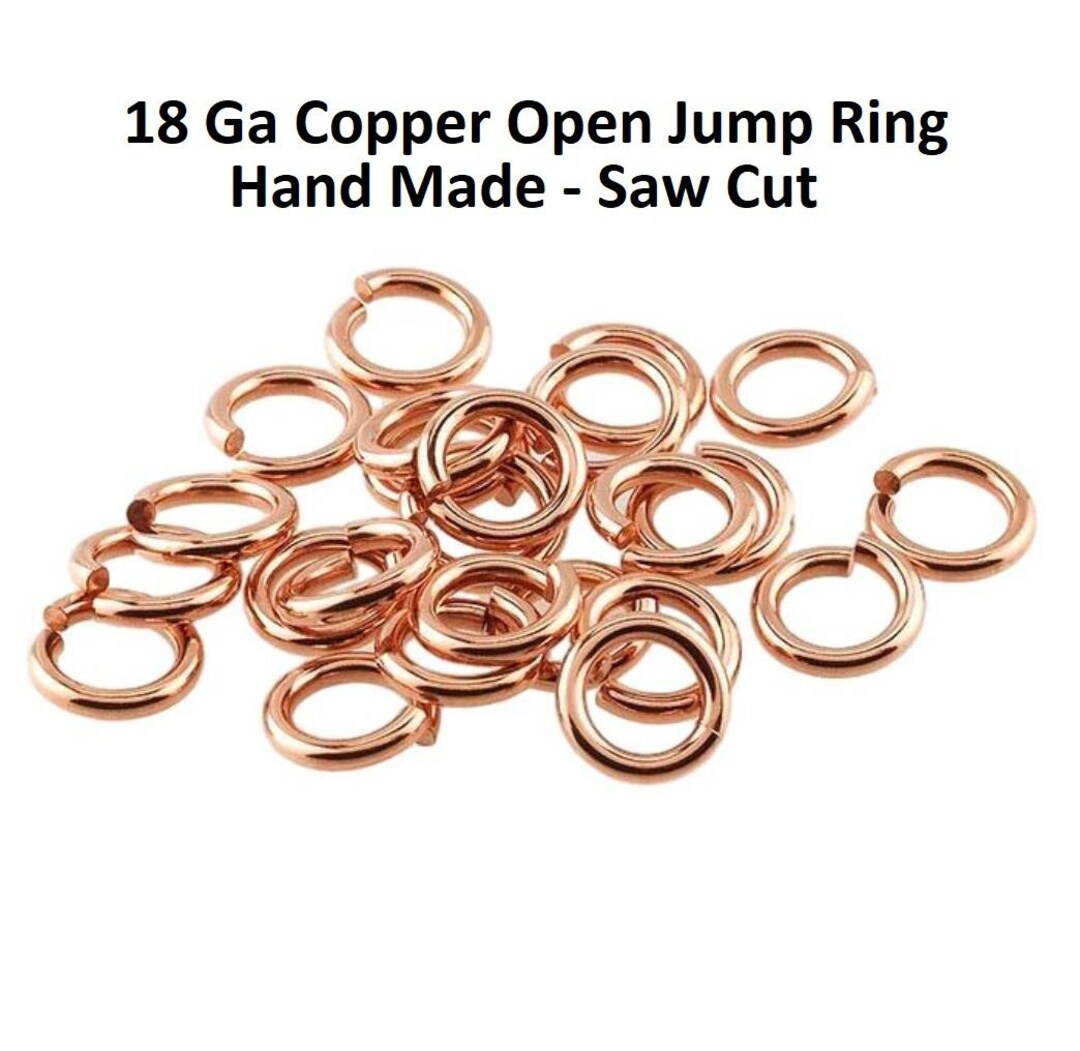 18 Ga Copper Round Open Jump Ring Saw Cut (pack of 1 Oz) Choose Size ...