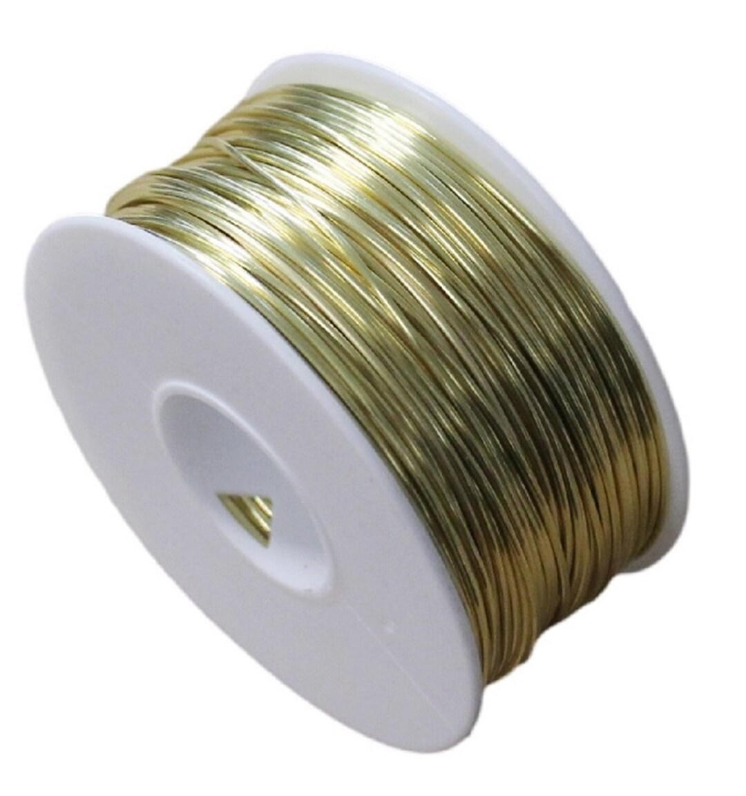 22ga 10 OZ. 360ft. Yellow Brass Soft Raw Solid Round Brass Wire - Etsy