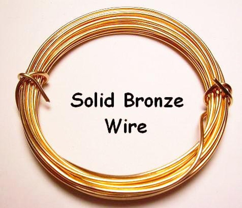BRONZE CRAFT WIRE 16ga 1oz 9ft Soft solid bright Bronze | Etsy