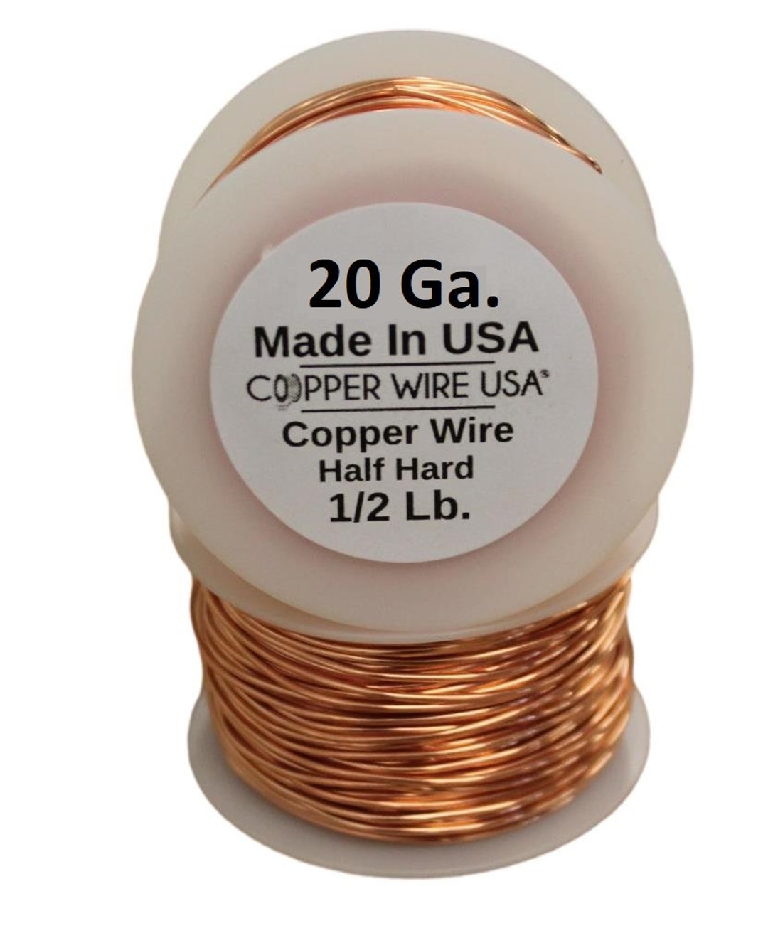 Copper Wire 99.9% Pure 1/2 Lb Spool. sizes 10 Ga 30 Ga Half Hard ...