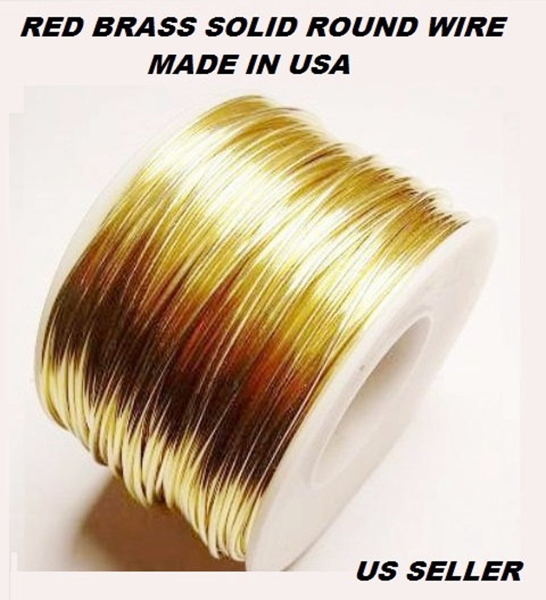 22ga 5 OZ. 170 Ft. Red Brass Soft Raw Solid Round Brass Wire - Etsy