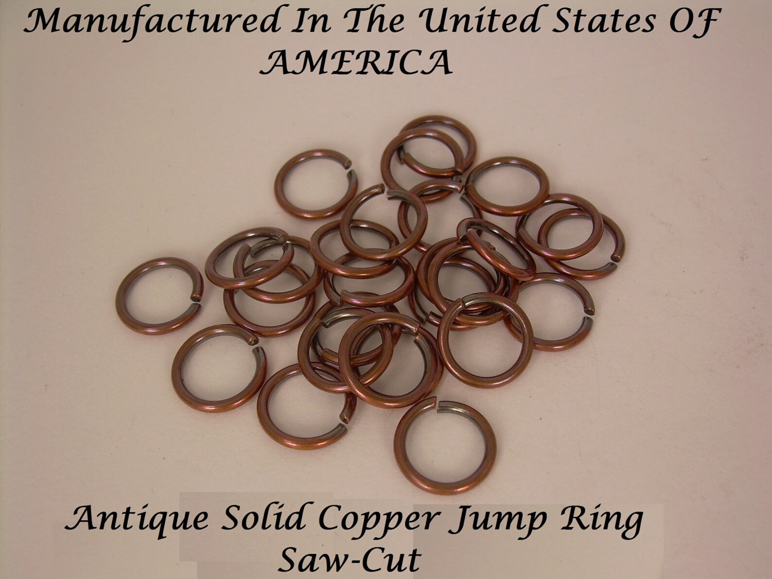 Solid Copper Antique Jump Ring 16ga Wire 6mm 185 Pcs. 1 OZ Saw | Etsy