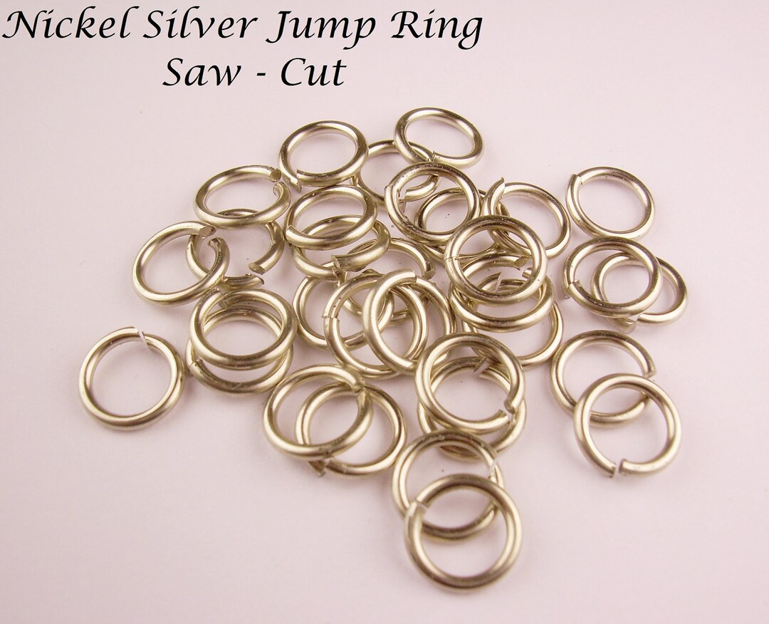 Nickel Silver Solid Jump Ring 16ga Wire 5mm I/d 70 Pcs . Saw Cut Made ...