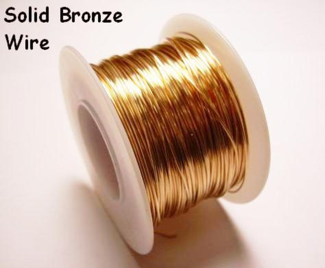 BRONZE Craft Wire 18ga 5 Oz 70ft Soft Solid Bright Bronze Wire Spool - Etsy
