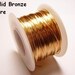 BRONZE Craft Wire 20ga 5 Oz 110 Ft Soft Solid Bright Bronze Wire Spool ...