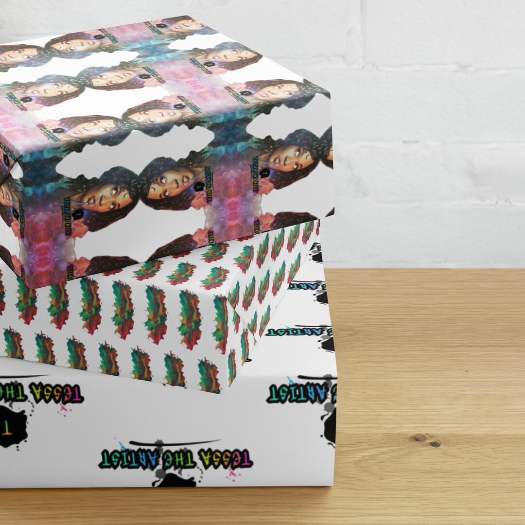 Tessa the Artist Any Occasion Wrapping Paper Sheets (3 Rolls) - Etsy