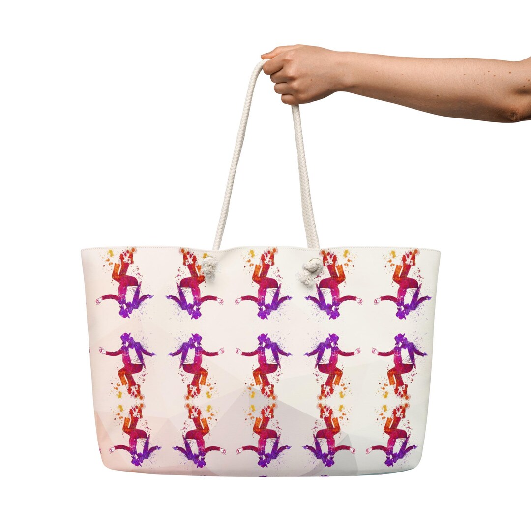 Oversized MJ Watercolor Toe Stand Weekender Bag - Etsy